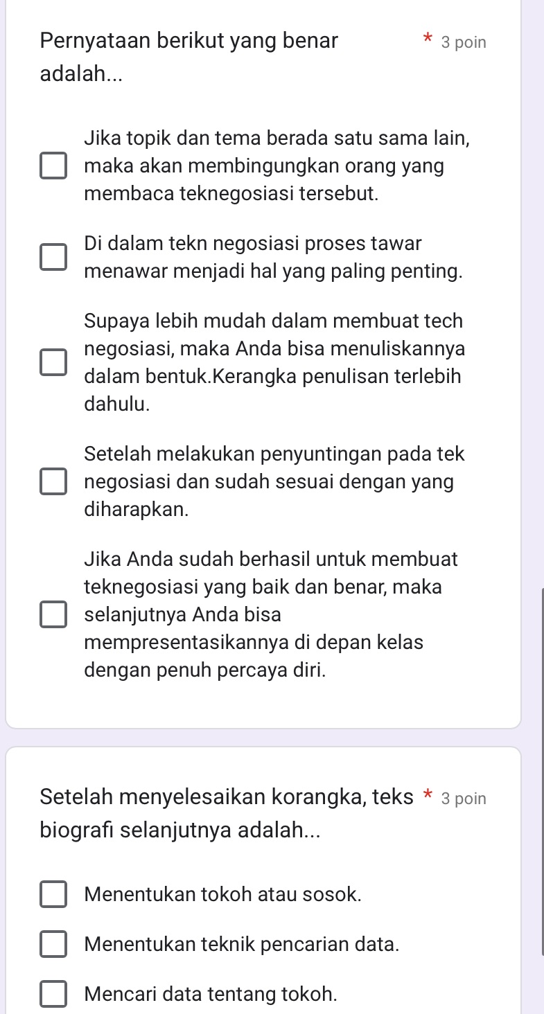Pernyataan berikut yang benar adalah... * | StudyX