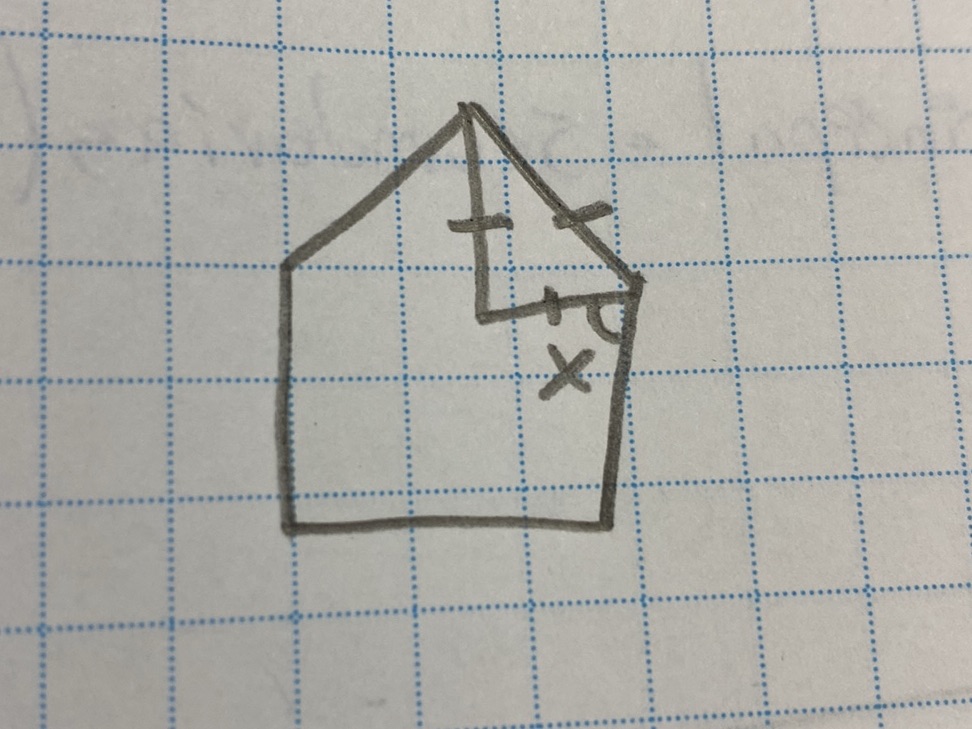 The image shows a polygon with an angle | StudyX