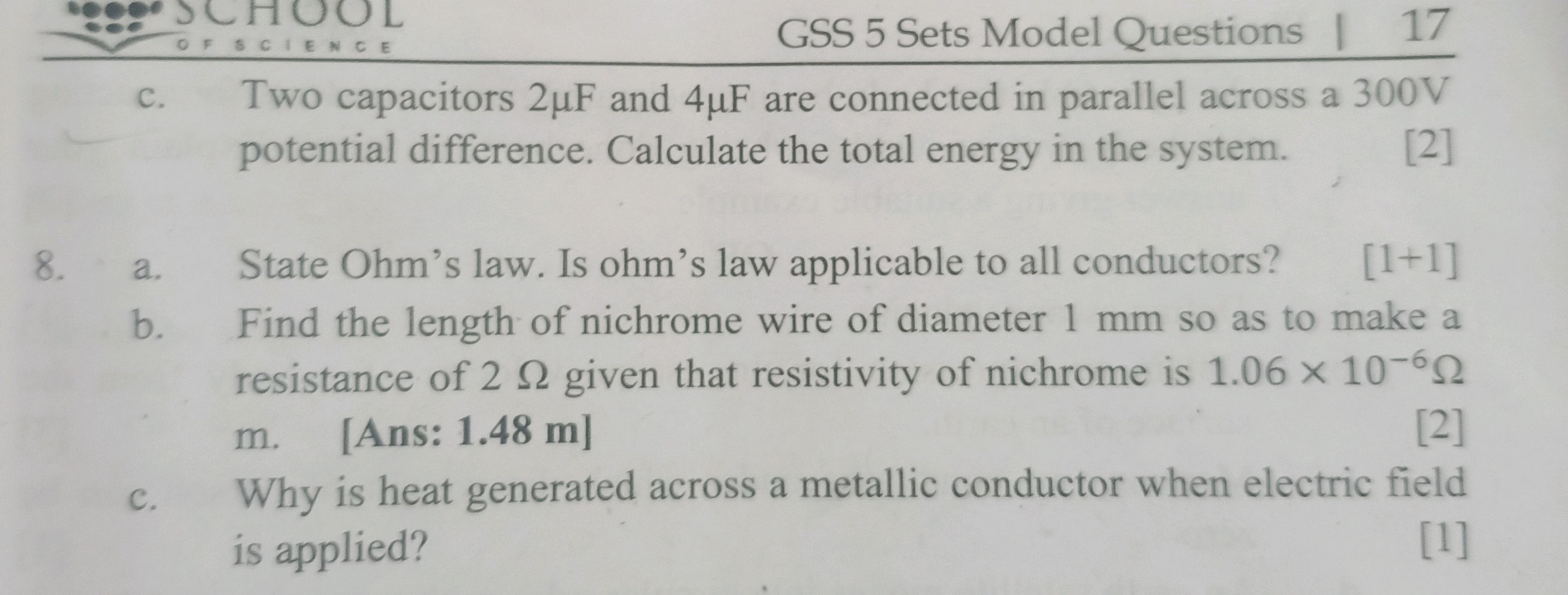 c. Two capacitors 2µF and 4µF are connected | StudyX