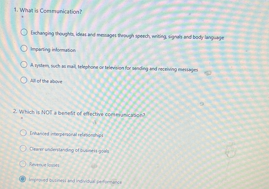 1. What is Communication? Exchanging | StudyX