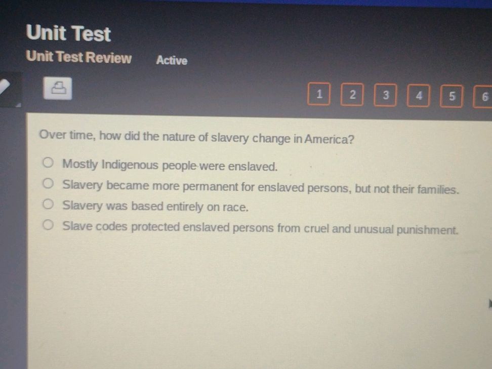 Unit Test Unit Test Review Active 1 2 3 4 5 | StudyX