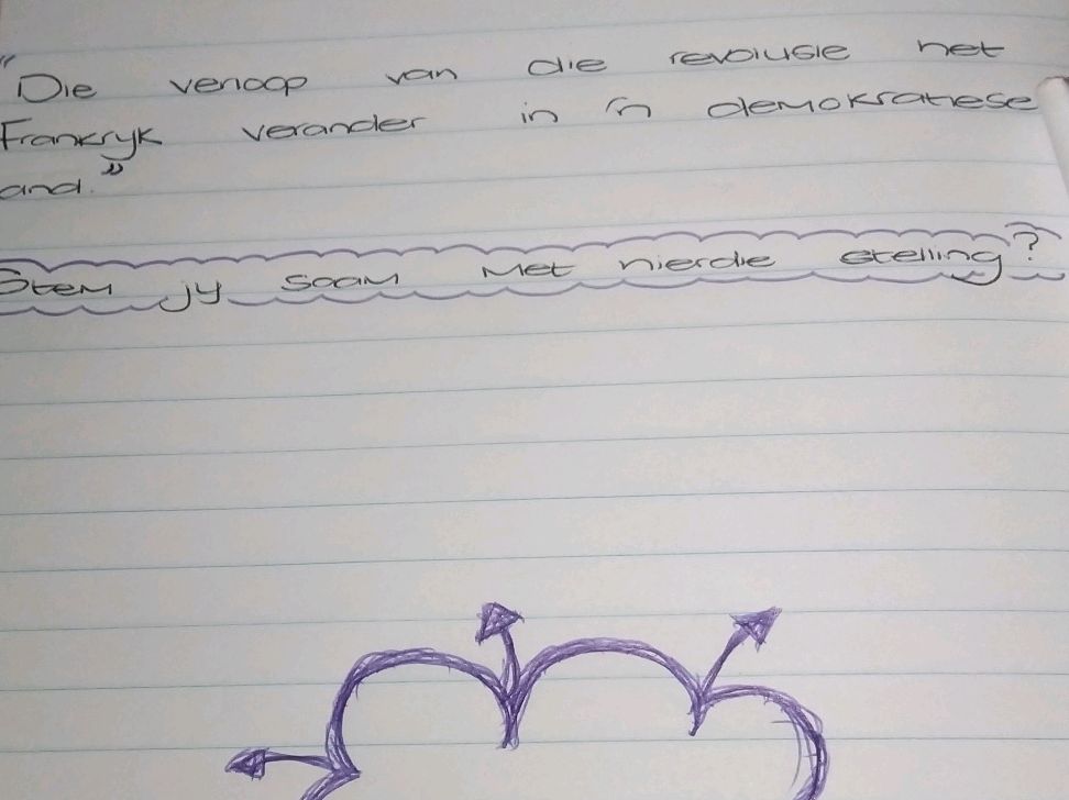 Die venoop van die revolusie het Frankryk | StudyX