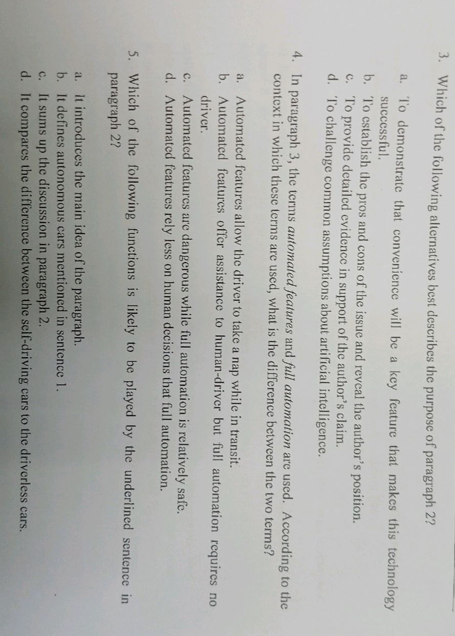 3. Which of the following alternatives best | StudyX