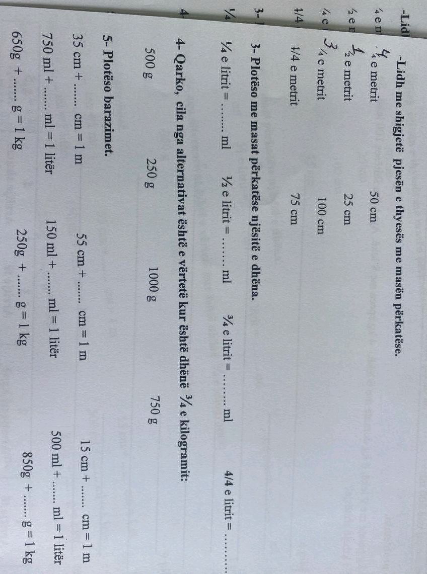 -Lid -Lidh me shigjetë pjesën e thyesës me | StudyX