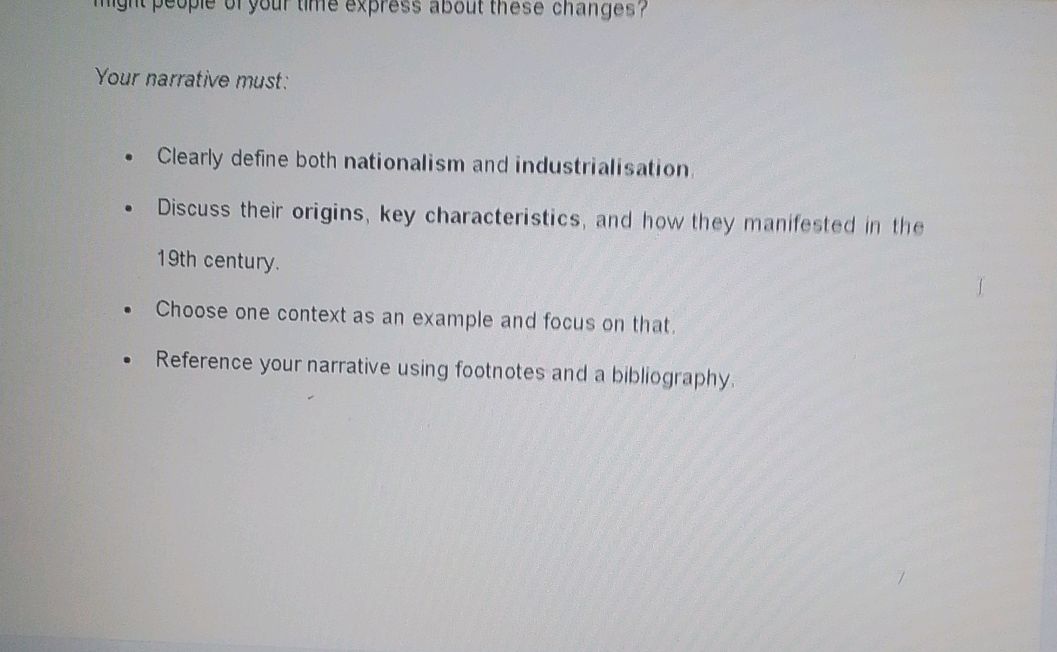 Your narrative must: * Clearly define | StudyX