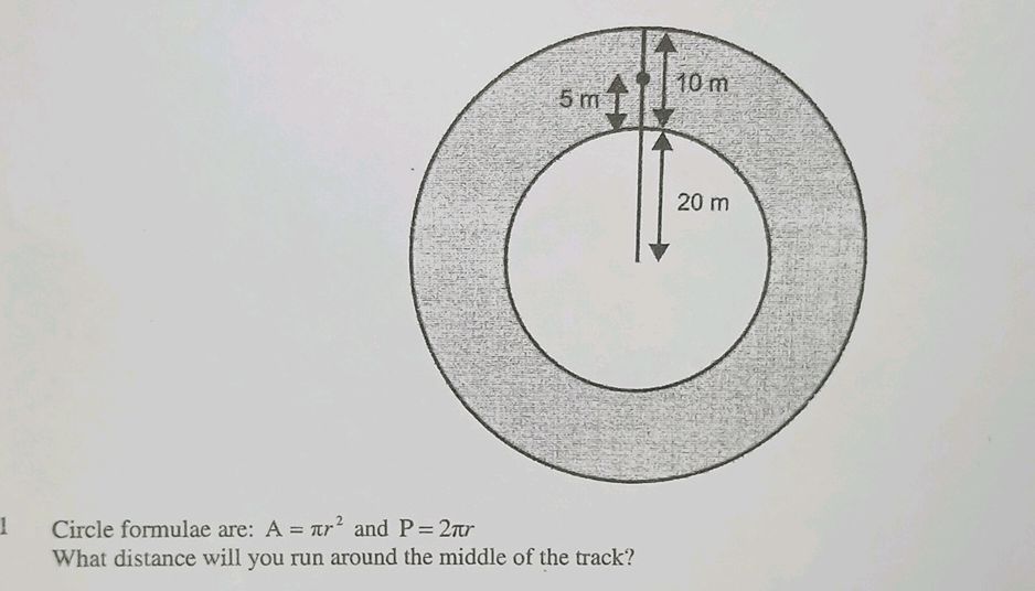 Circle formulae are: $A = r^2$ and $P = 2 | StudyX