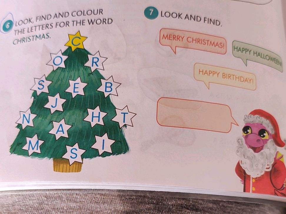 6 LOOK, FIND AND COLOUR THE LETTERS FOR THE | StudyX