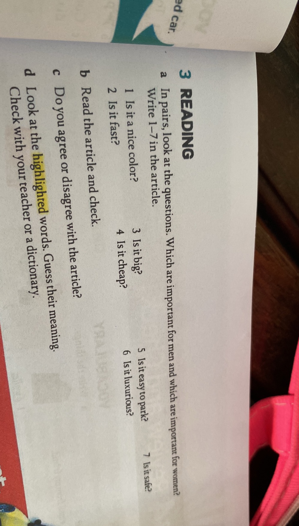 In pairs, look at the questions. Which are | StudyX