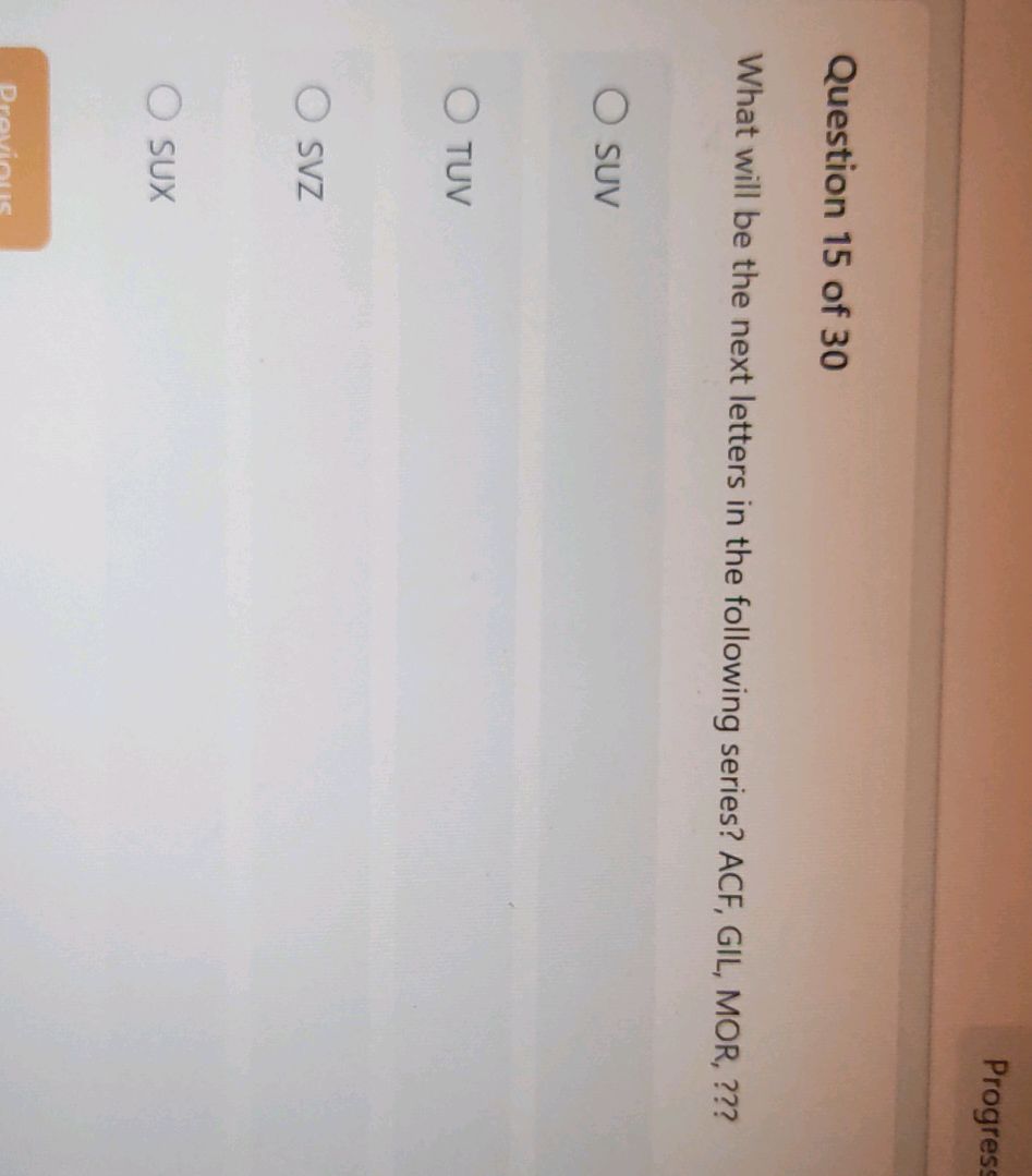 Question 15 of 30 What will be the next | StudyX