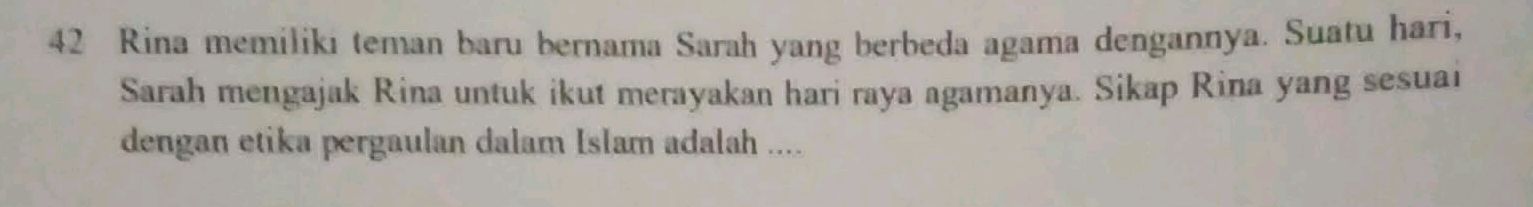 42 Rina memiliki teman baru bernama Sarah | StudyX