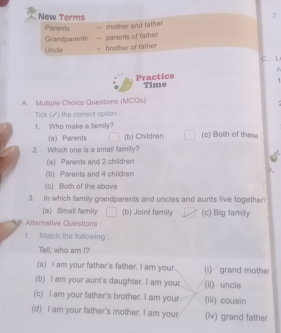 A. Multiple Choice Questions (MCQs) Tick ( ) | StudyX