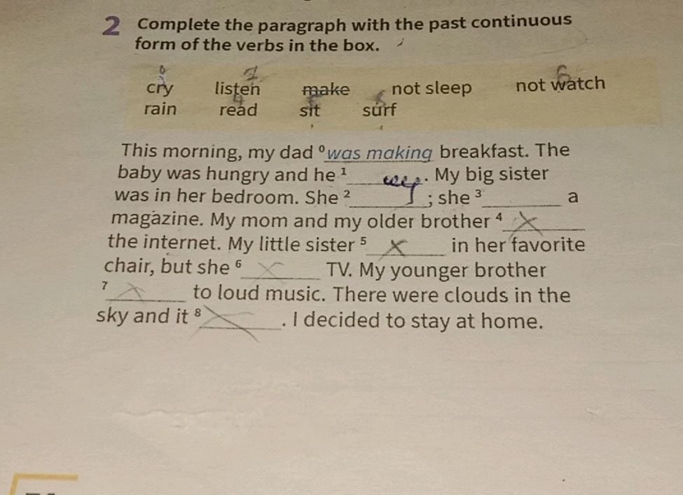 2 Complete the paragraph with the past | StudyX