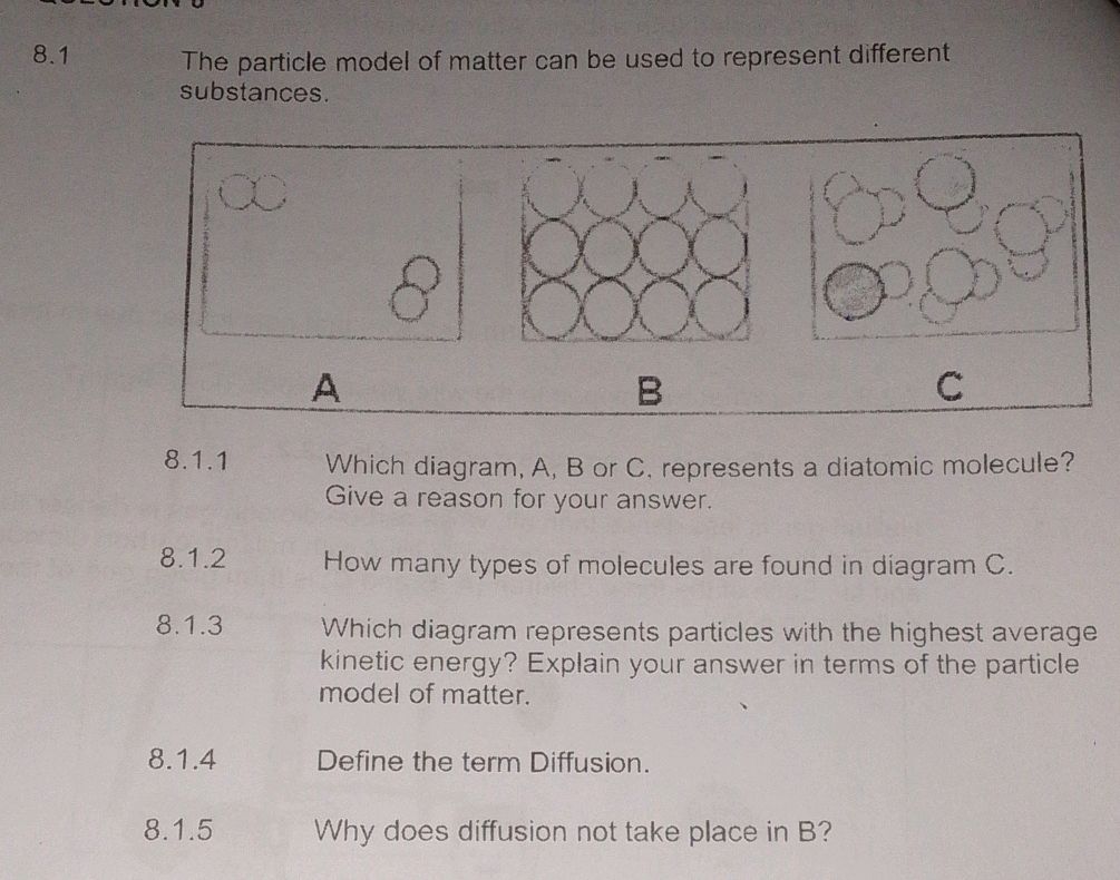 8.1 The particle model of matter can be used | StudyX