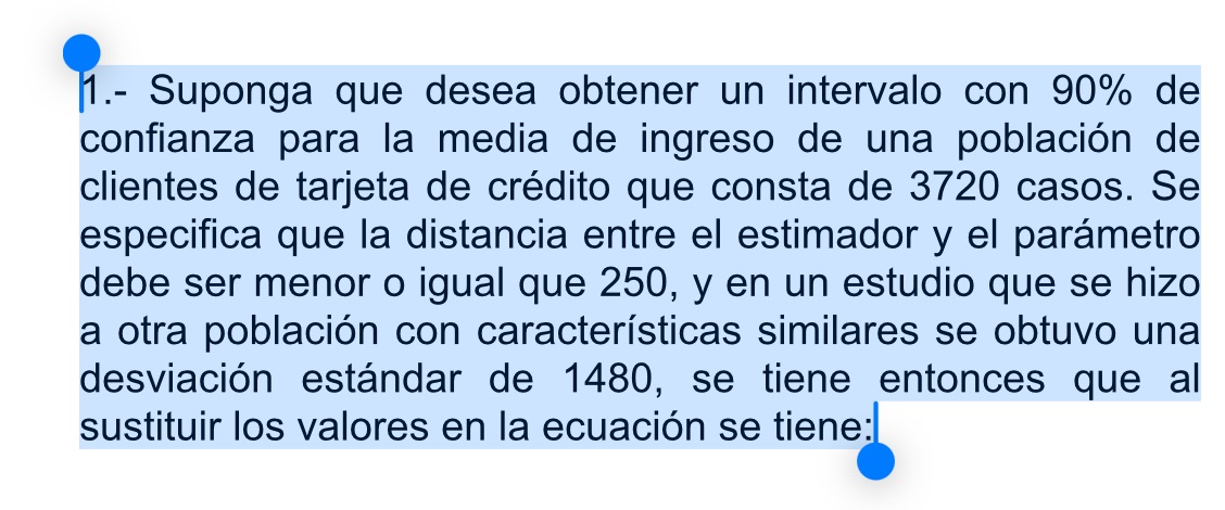 1.- Suponga que desea obtener un intervalo | StudyX