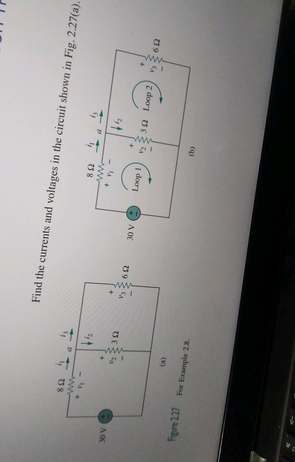 Find the currents and voltages in the | StudyX