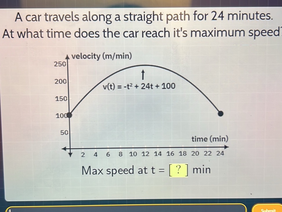 A car travels along a straight path for 24 | StudyX