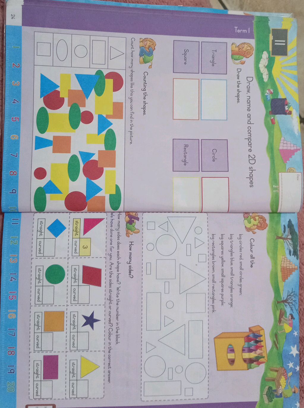 Draw, name and compare 2D shapes Draw the | StudyX
