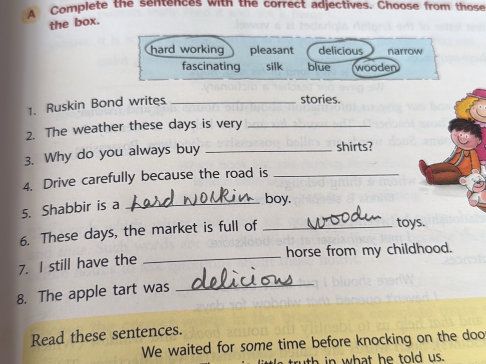 Complete the sentences with the correct | StudyX