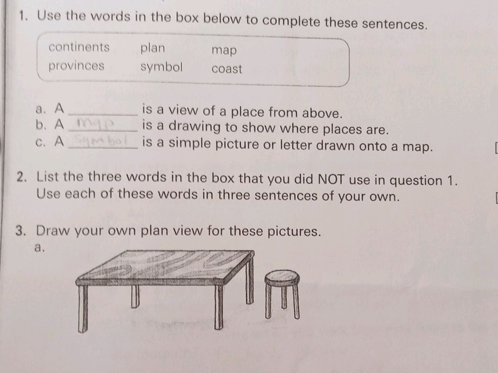 1. Use the words in the box below to | StudyX