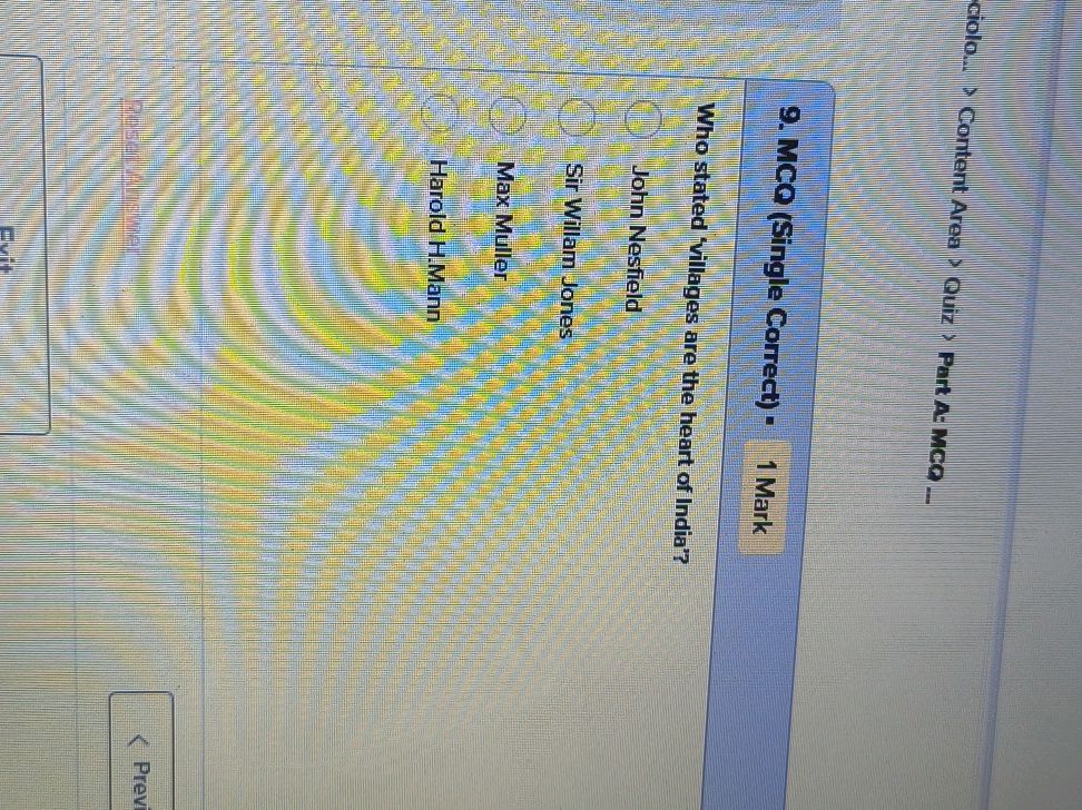 9. MCQ (Single Correct) - 1 Mark Who stated | StudyX