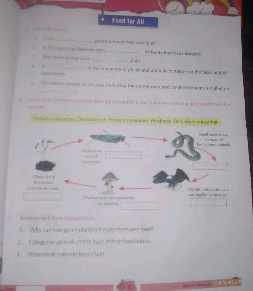 A. Fill in the blanks. 1. Only _______ | StudyX