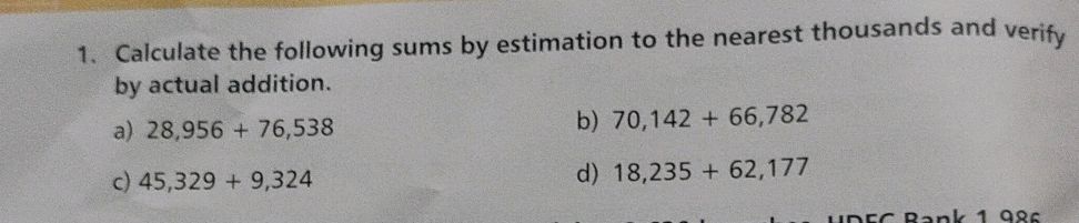 1. Calculate the following sums by | StudyX