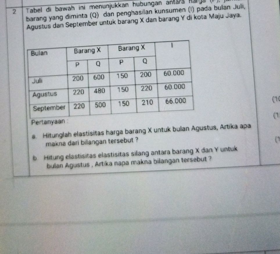 Tabel di bawah ini menunjukkan hubungan | StudyX