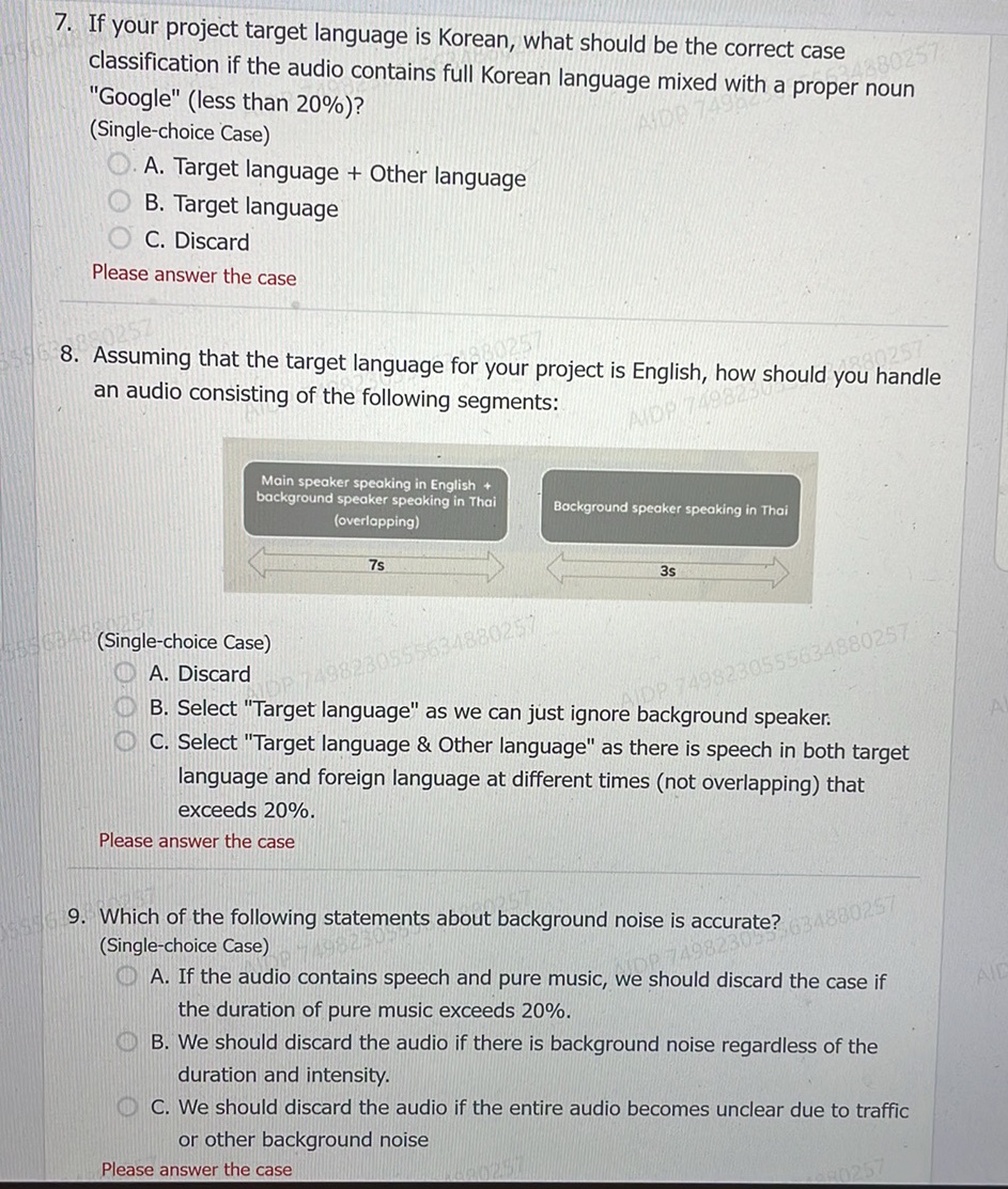 7. If your project target language is | StudyX