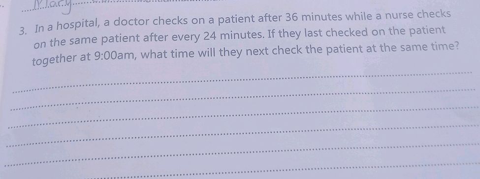 3. In a hospital, a doctor checks on a | StudyX