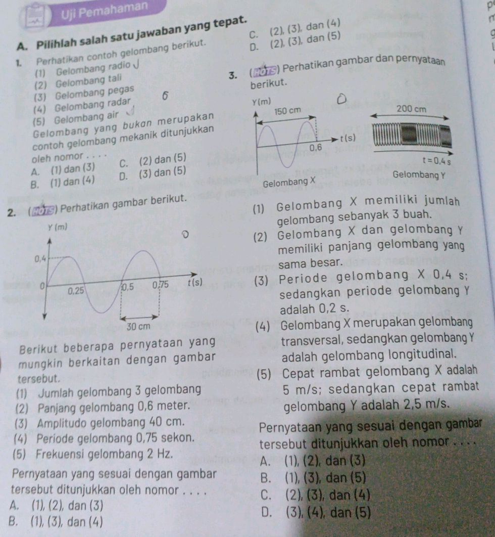 1. Pilihlah salah satu jawaban yang tepat. | StudyX