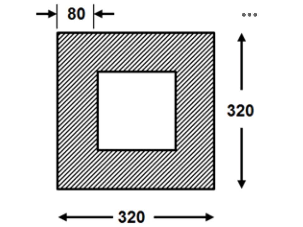 The image shows a square with an inner | StudyX