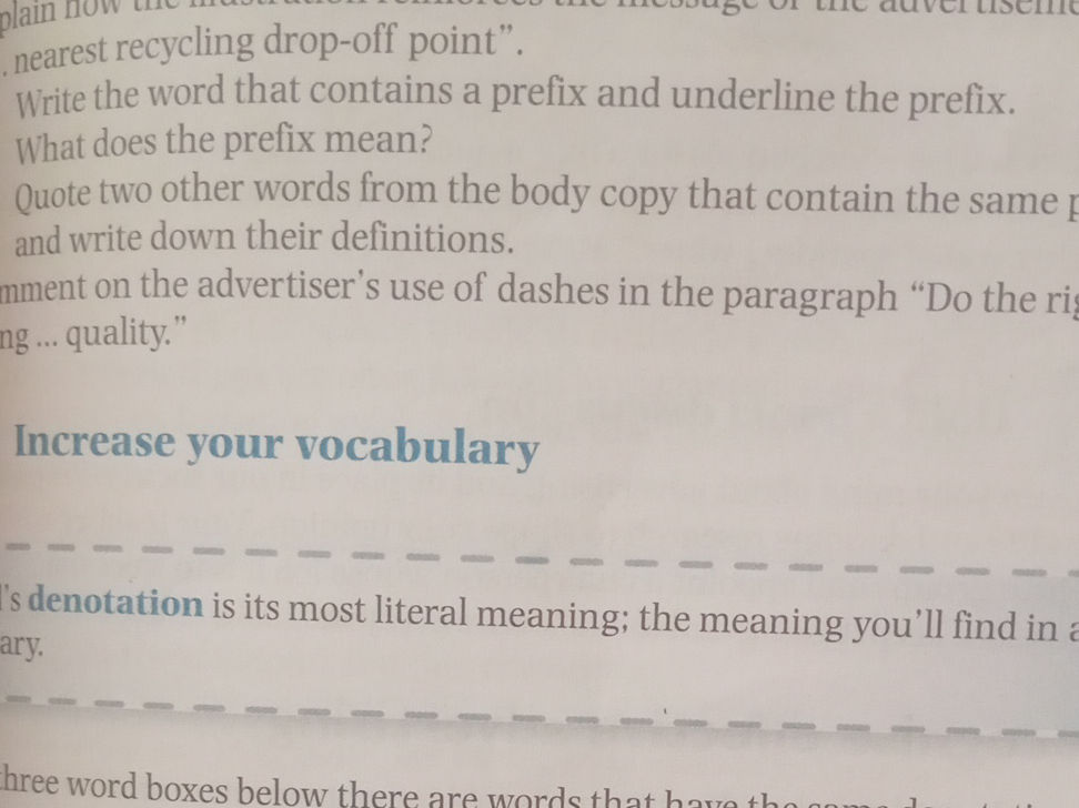 Write the word that contains a prefix and | StudyX