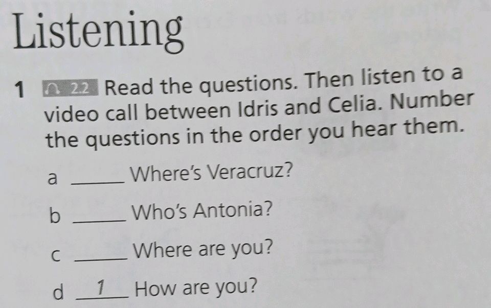 Read the questions. Then listen to a video | StudyX