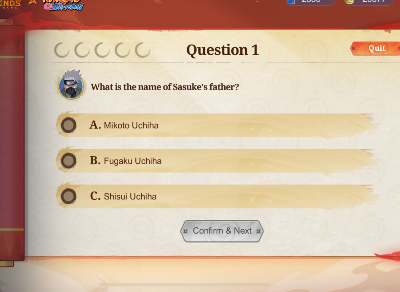 What is the name of Sasuke's father? A. | StudyX