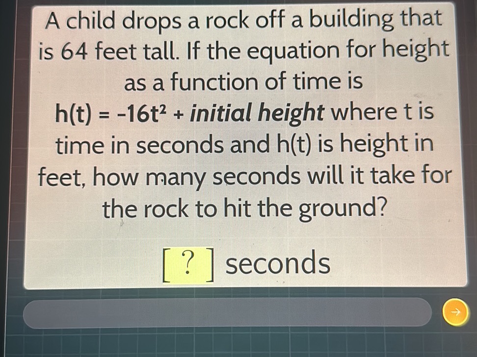 A child drops a rock off a building that is | StudyX