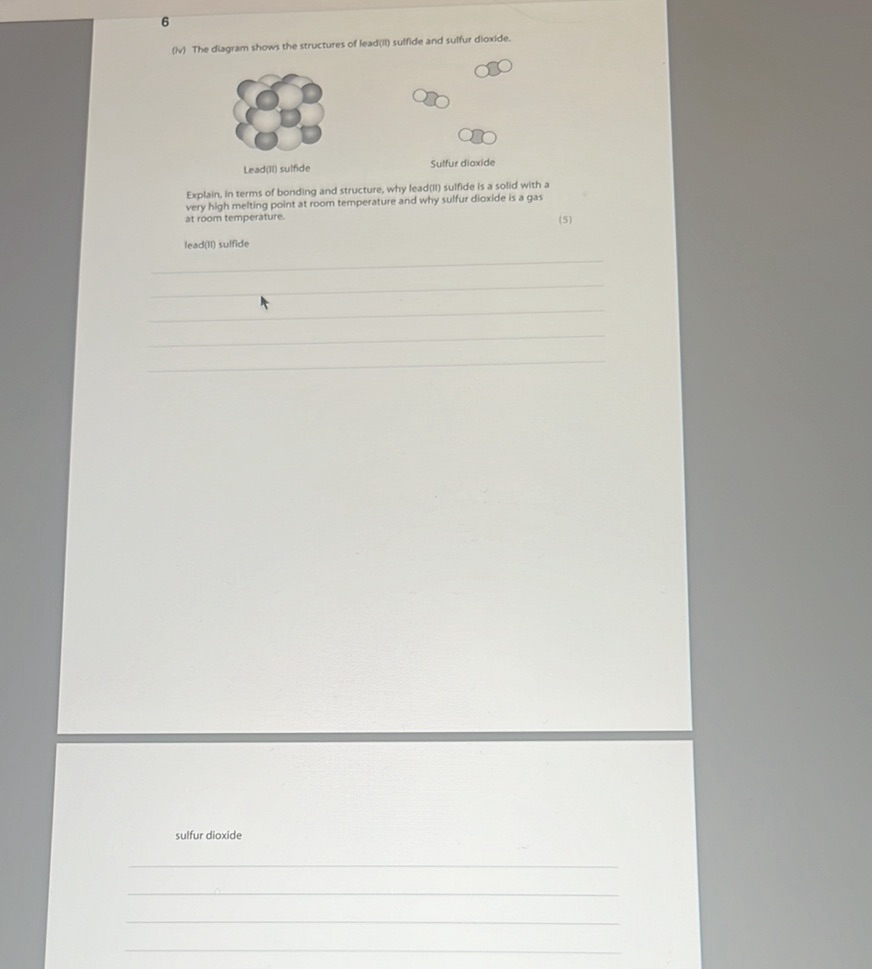 (iv) The diagram shows the structures of | StudyX