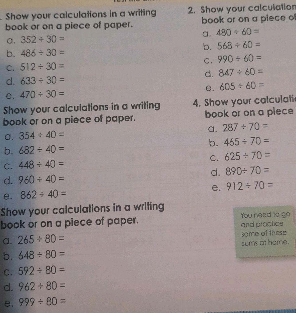 Show your calculations in a writing book or | StudyX