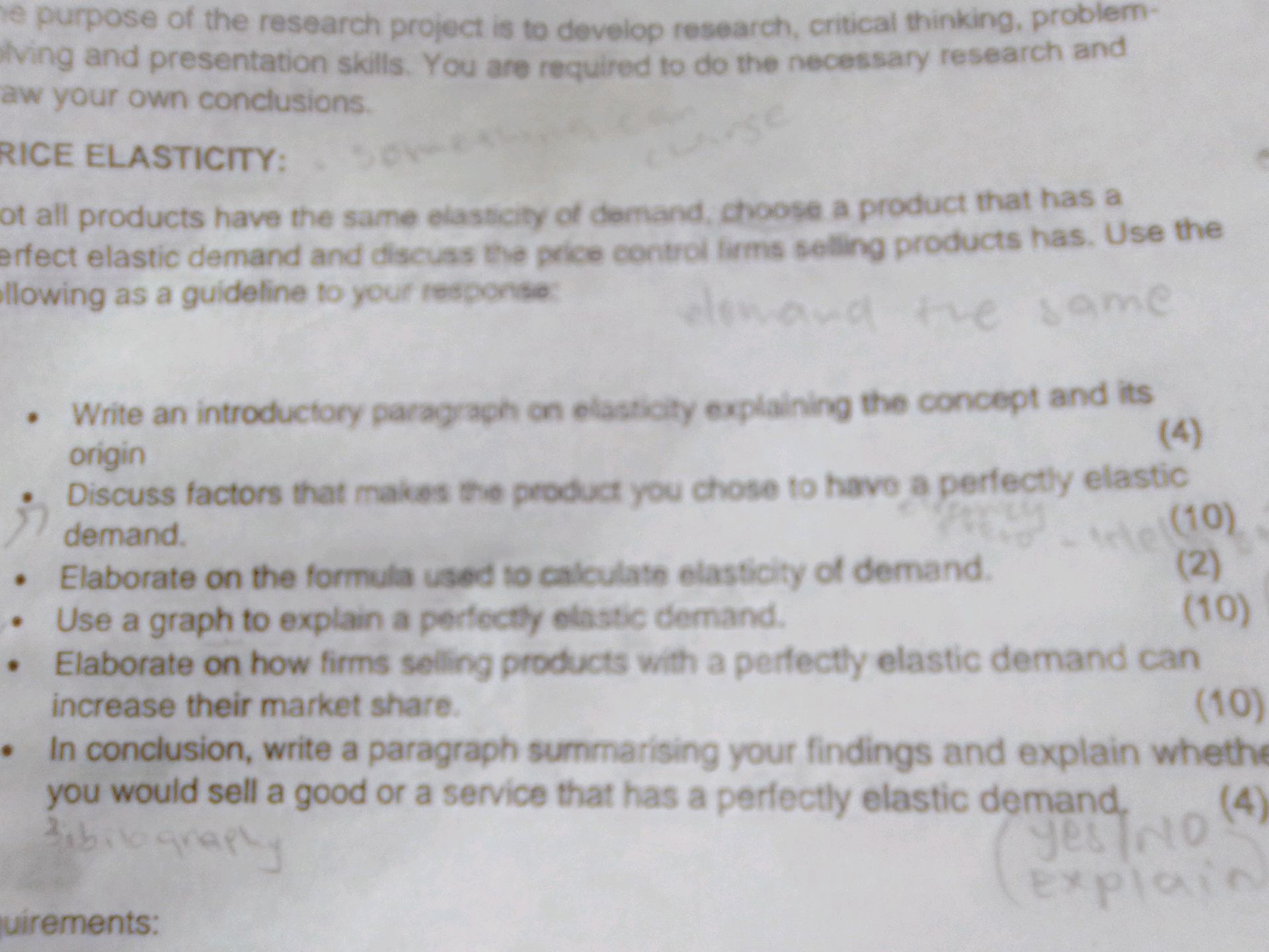 PRICE ELASTICITY: Not all products have the | StudyX