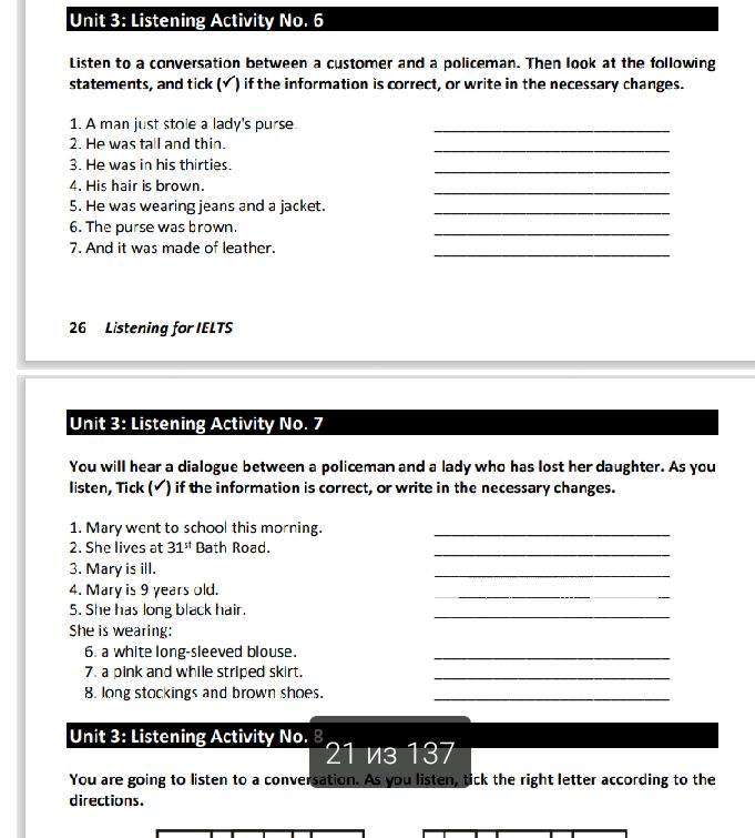 Unit 3: Listening Activity No. 6 Listen to | StudyX