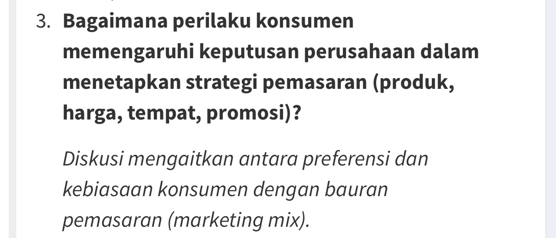 3. Bagaimana perilaku konsumen memengaruhi | StudyX