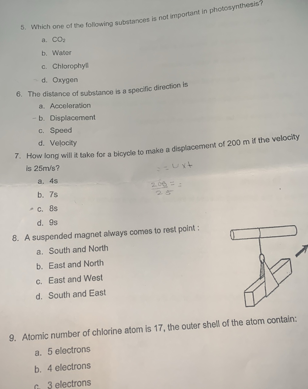 5. Which one of the following substances is | StudyX