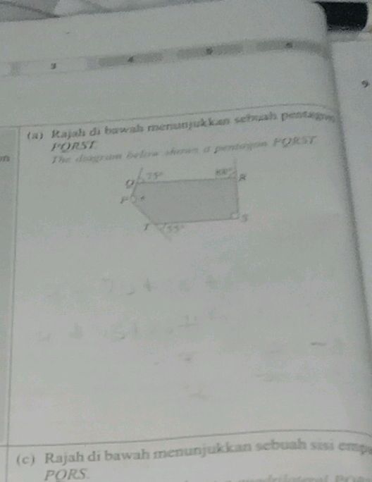 (a) Rajah di bawah menunjukkan sebuah | StudyX