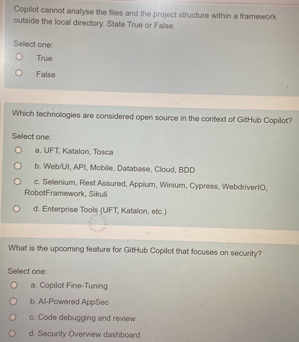 Copilot cannot analyse the files and the | StudyX