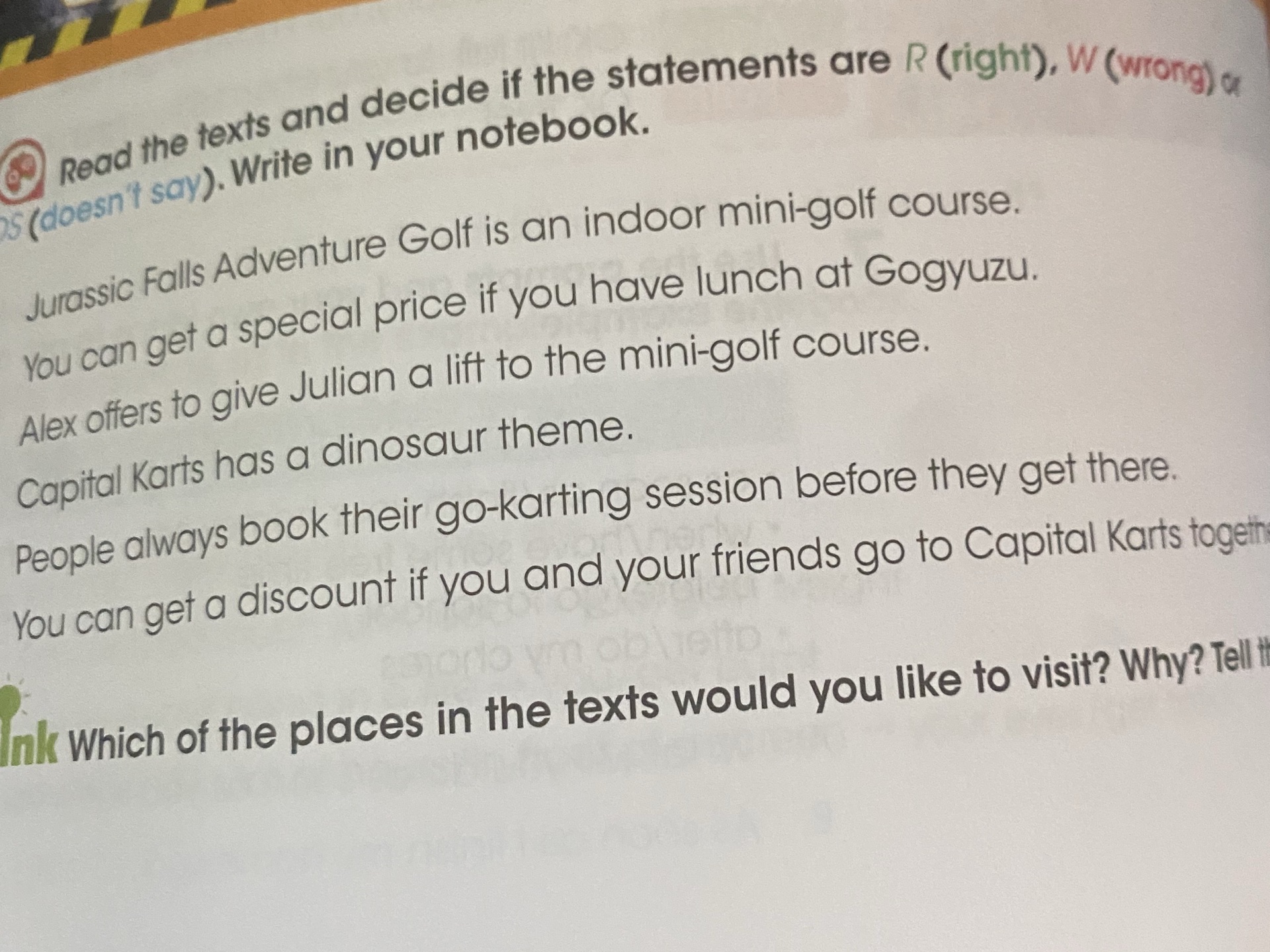 Read the texts and decide if the statements | StudyX