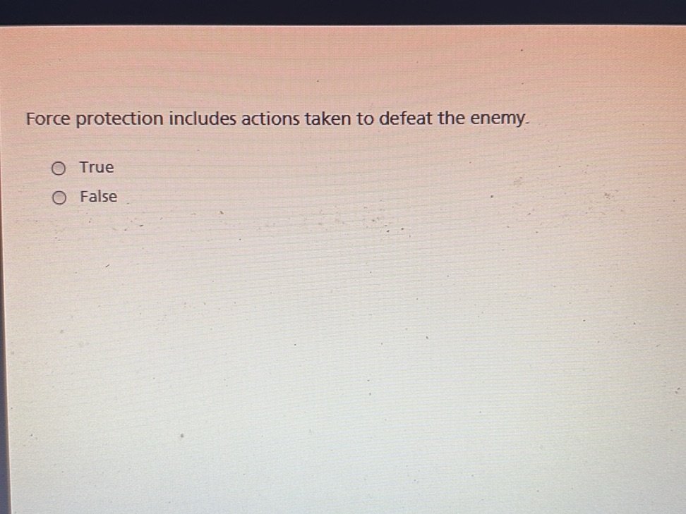 Force protection includes actions taken to | StudyX