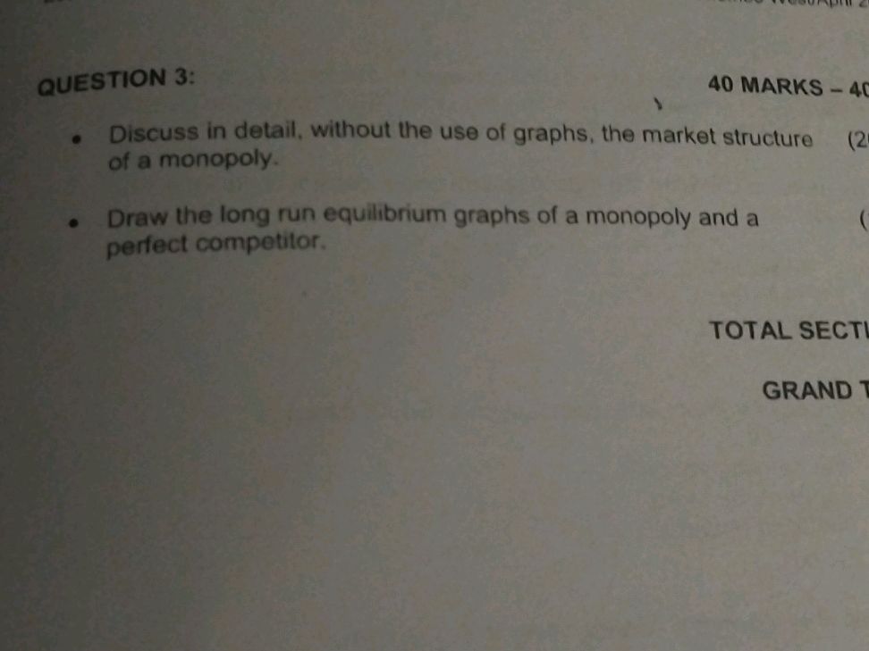 QUESTION 3: * Discuss in detail, without | StudyX