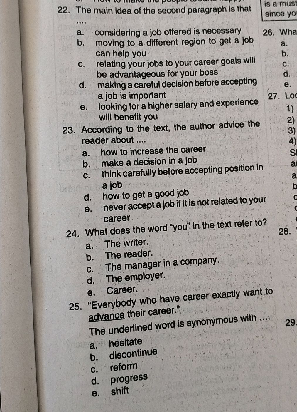 22. The main idea of the second paragraph is | StudyX