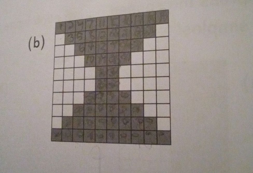 The image shows a grid with some cells | StudyX