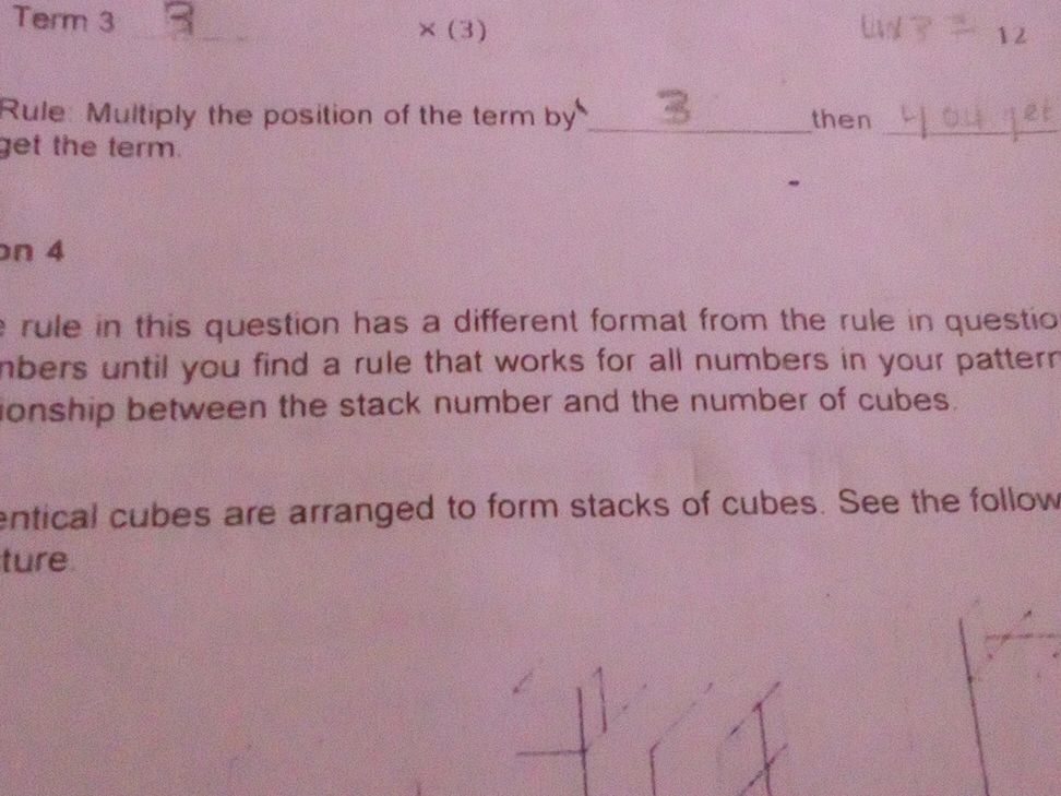 Term 3 x (3) Rule: Multiply the position of | StudyX