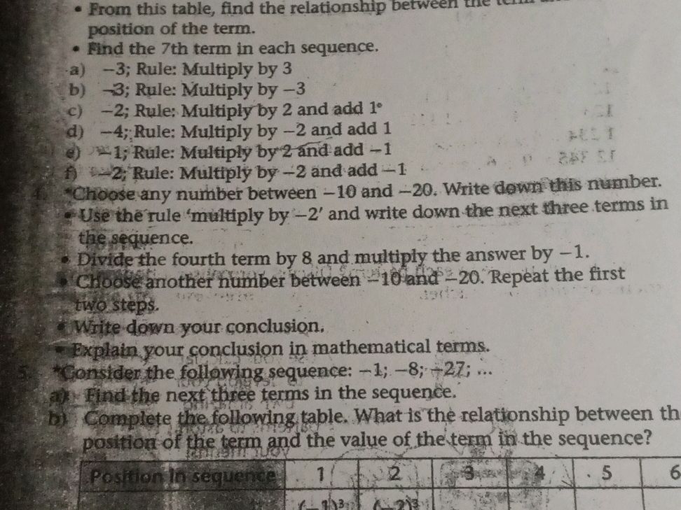 From this table, find the relationship | StudyX